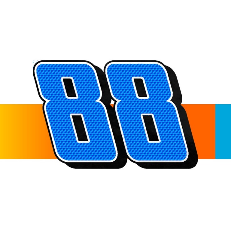 2017 DALE EARNHARDT JR. CUP NUMBER CARDS