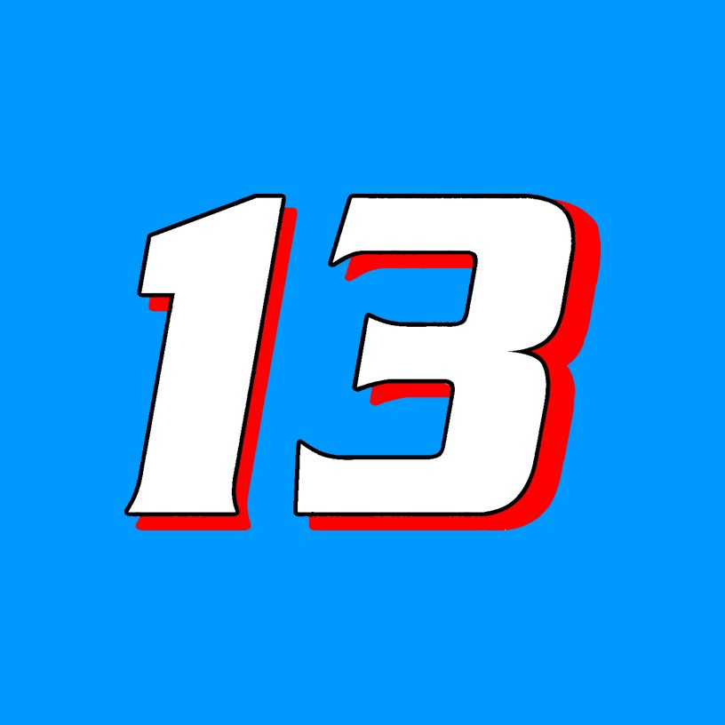 2018 STAN MULLIS XFINITY NUMBER CARDS