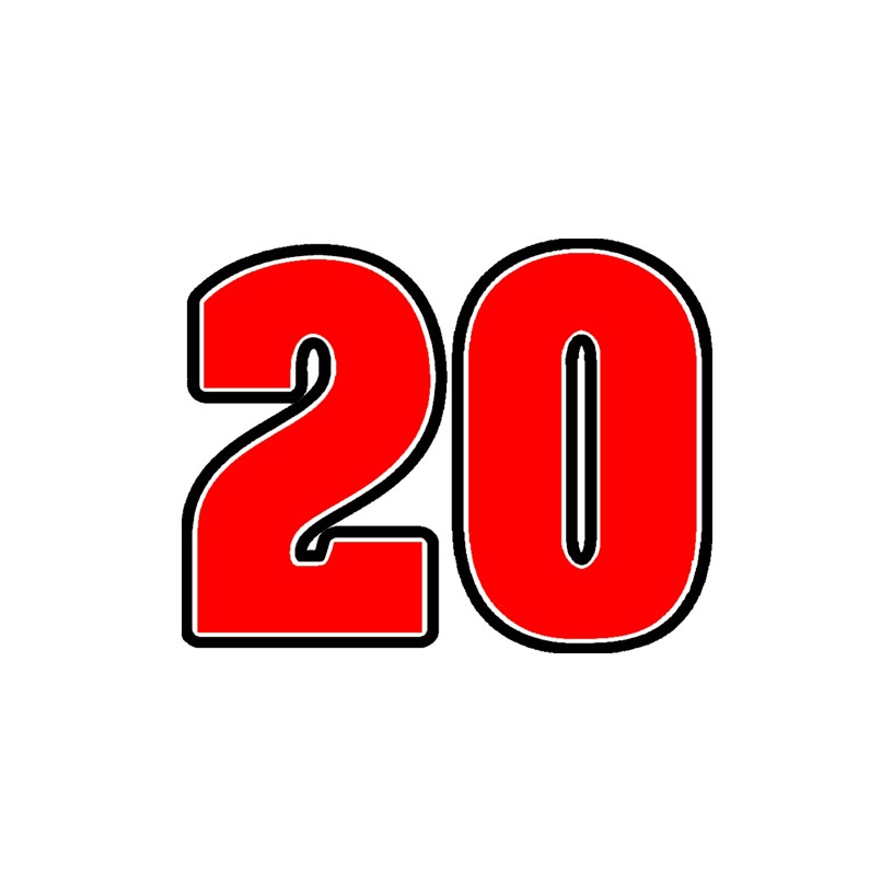 2020 HARRISON BURTON XFINITY NUMBER CARDS