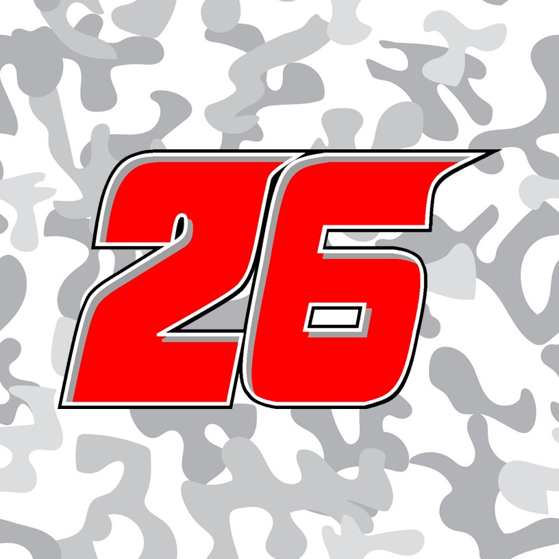 2020 COLIN GARRETT XFINITY NUMBER CARDS