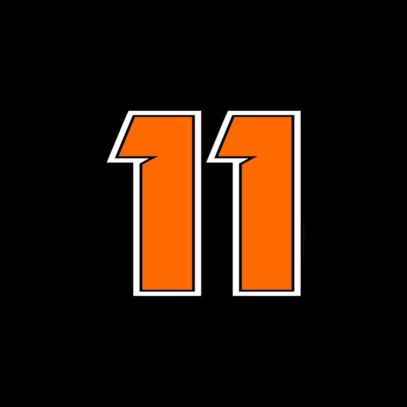 2020 JUSTIN HALEY XFINITY NUMBER CARDS