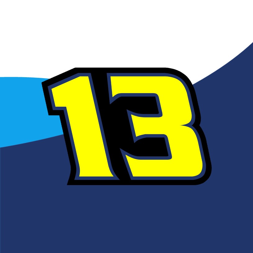 2021 CHAD FINCHUM XFINITY NUMBER CARDS