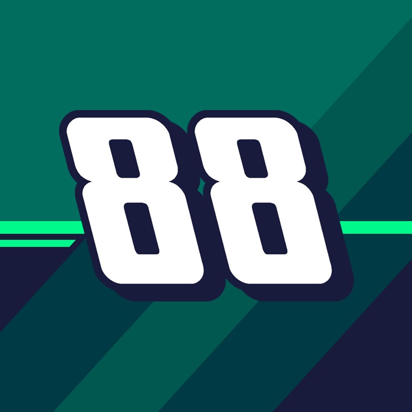 2021 DALE EARNHARDT JR. IRACING NUMBER CARDS