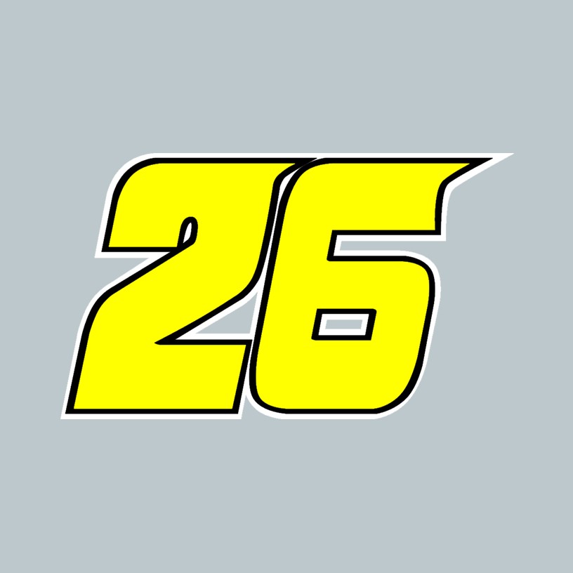 2021 COLIN GARRETT XFINITY NUMBER CARDS