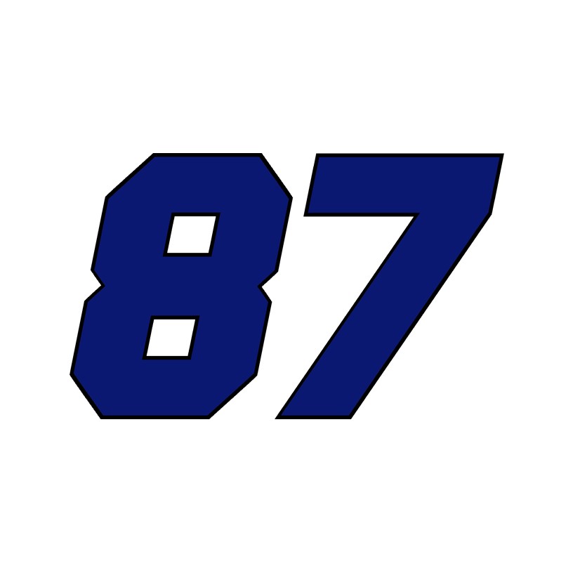 2021 JESSE IWUJI IRACING NUMBER CARDS