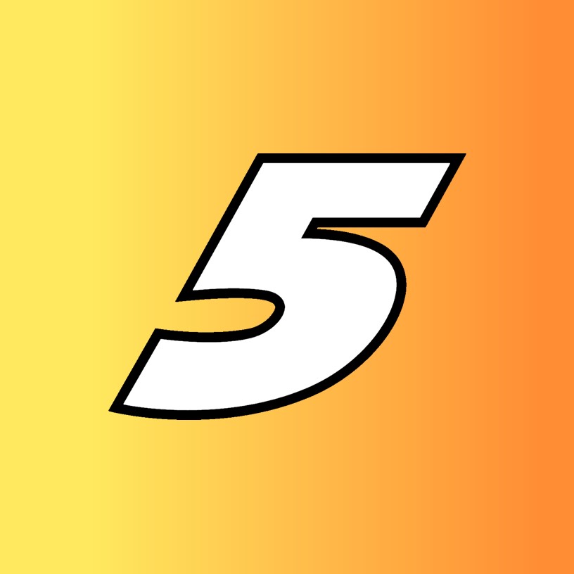 2021 KYLE LARSON IRACING NUMBER CARDS