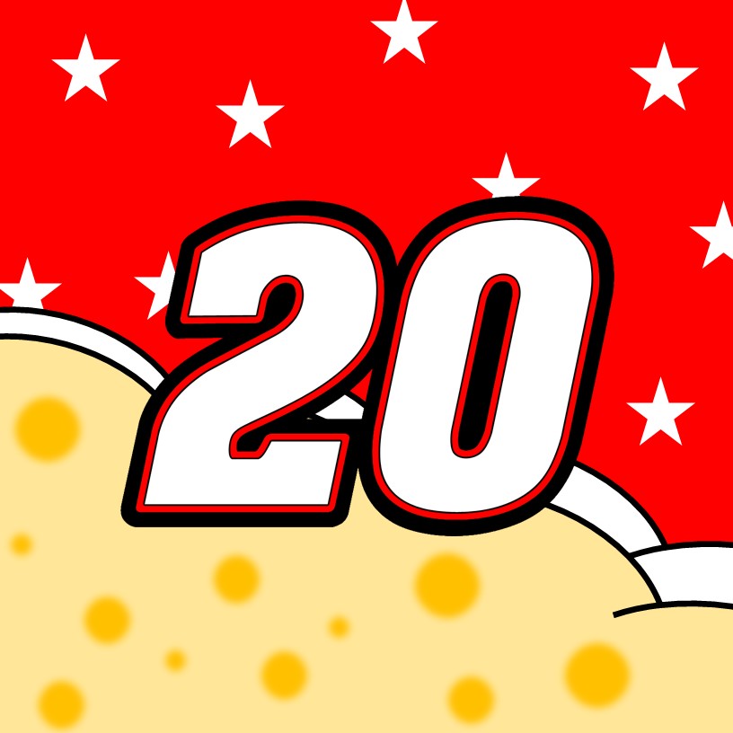 2021 CHRISTOPHER BELL CUP NUMBER CARDS