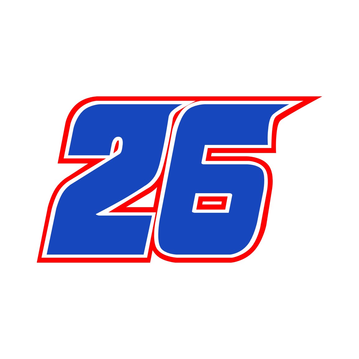 2022 DEREK GRIFFITH XFINITY NUMBER CARDS