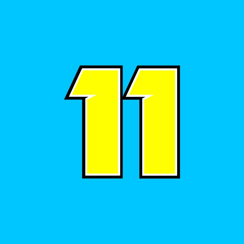 2022 DANIEL HEMRIC XFINITY NUMBER CARDS