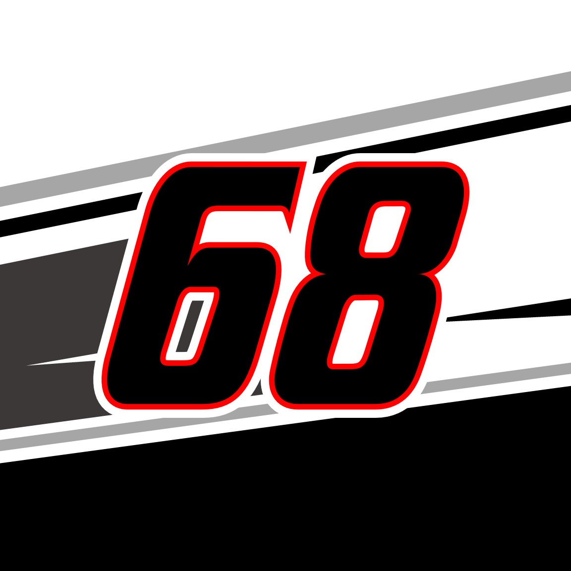 2022 KRIS WRIGHT XFINITY NUMBER CARDS