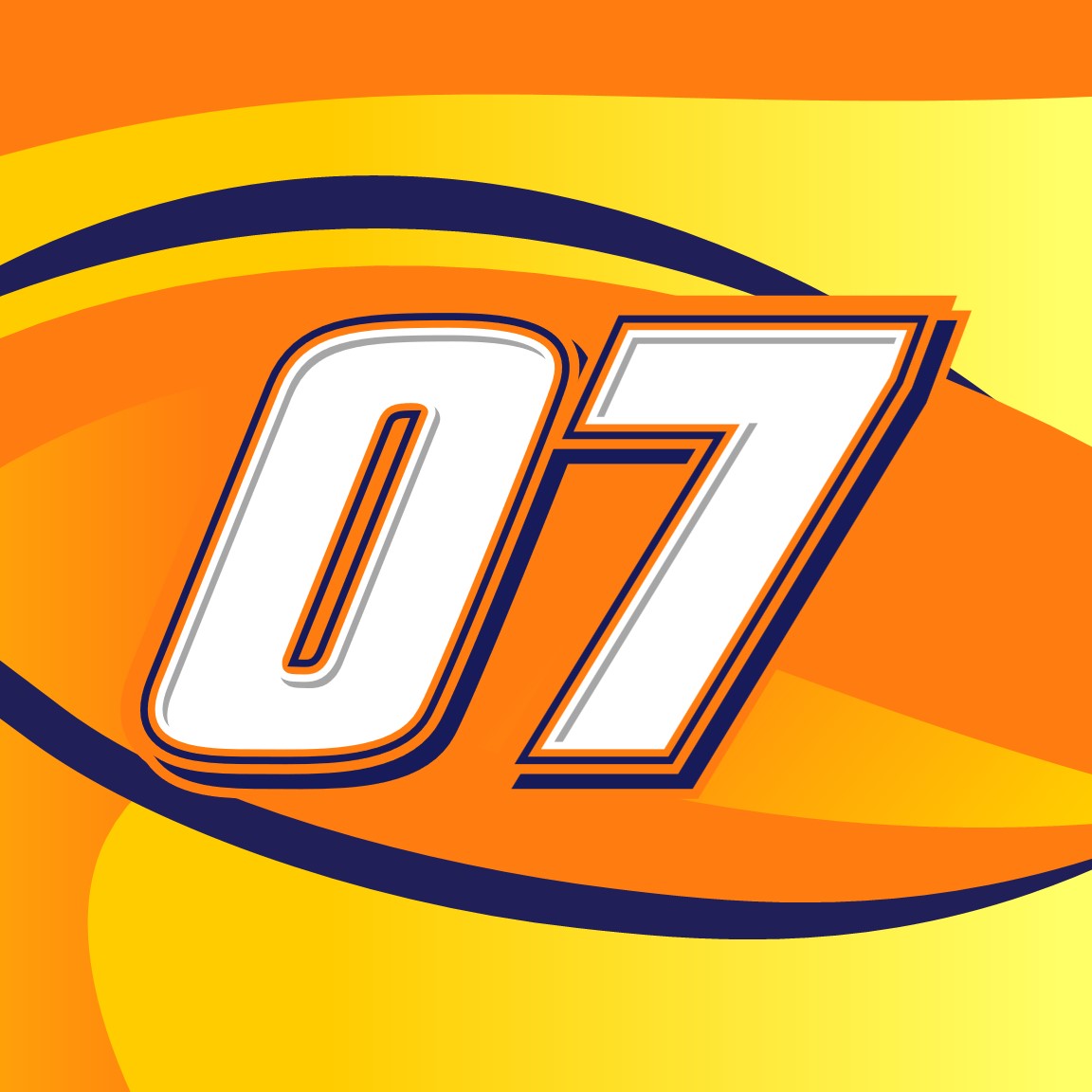 2023 COLIN GARRETT XFINITY NUMBER CARDS