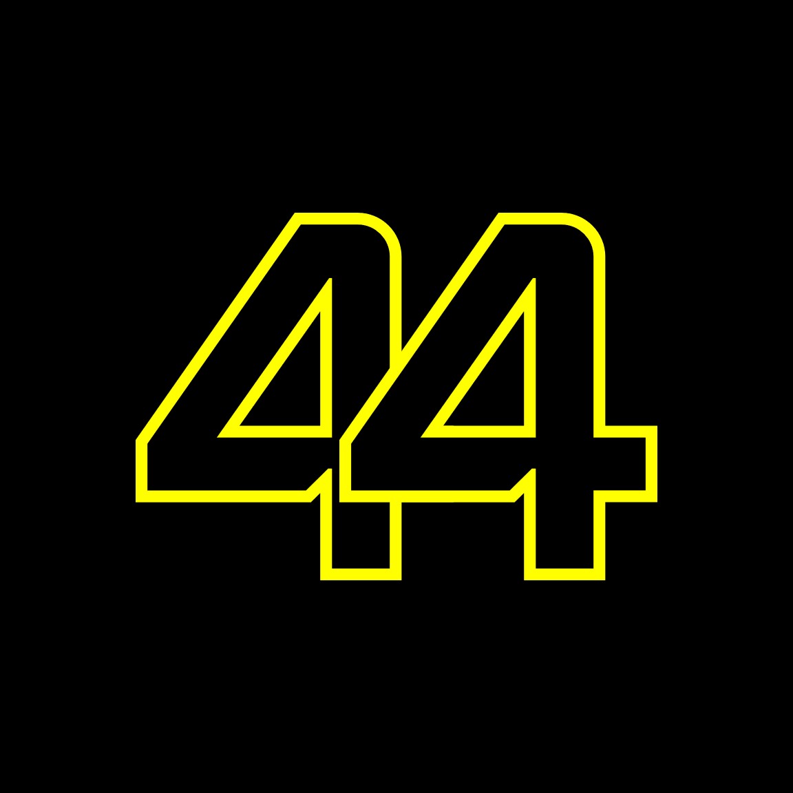 2024 LEWIS HAMILTON FORMULA 1 NUMBER CARDS