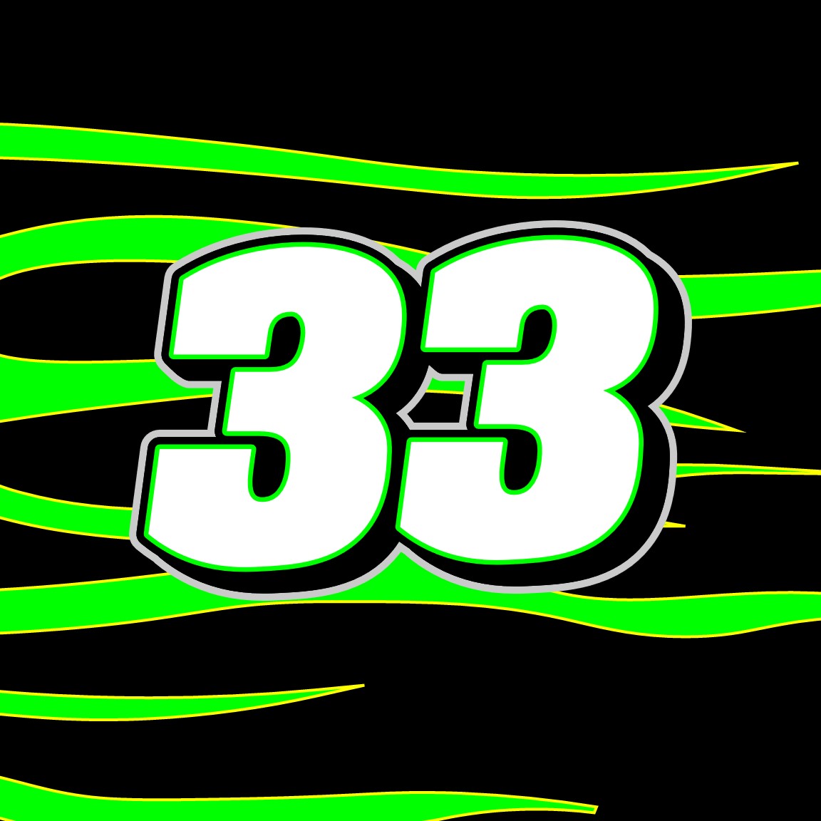 2024 LAWLESS ALAN TRUCK NUMBER CARDS