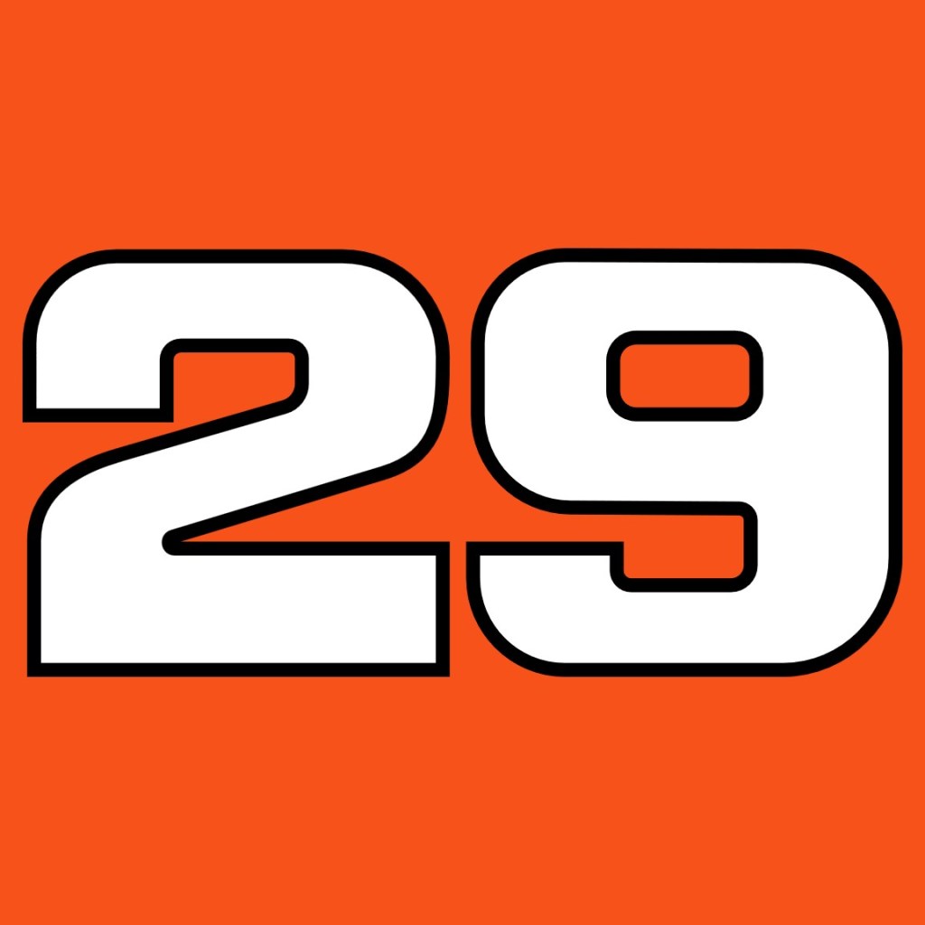 2024 BLAINE PERKINS XFINITY NUMBER CARDS