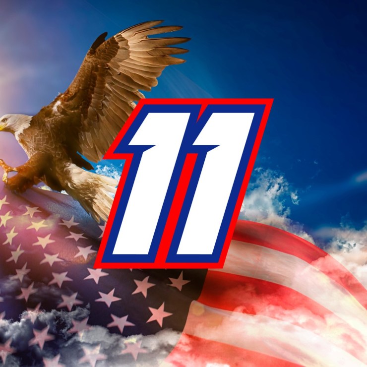 2024 JOSH WILLIAMS XFINITY NUMBER CARDS