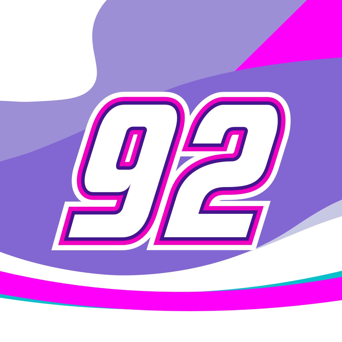 2024 NATALIE DECKER XFINITY NUMBER CARDS