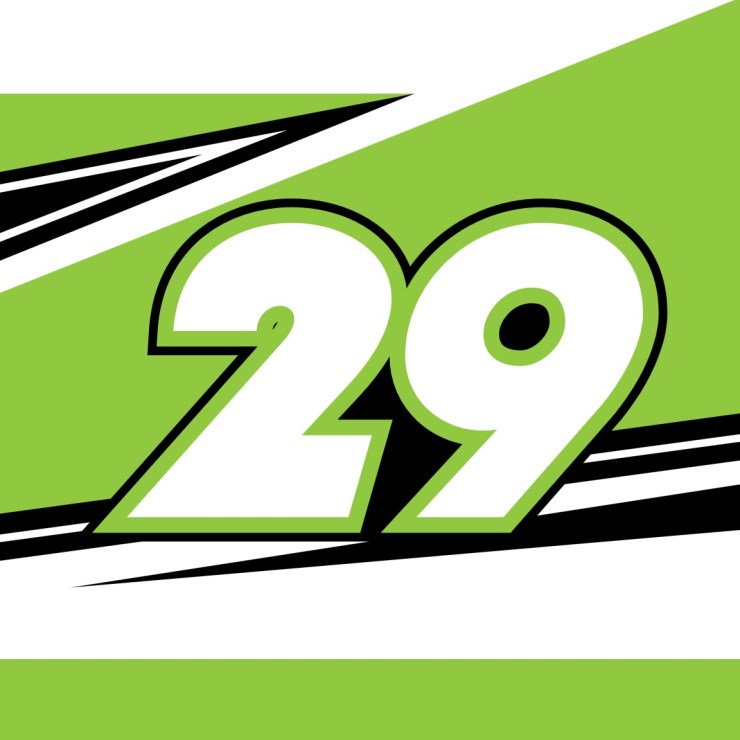 2024 BLAINE PERKINS XFINITY NUMBER CARDS