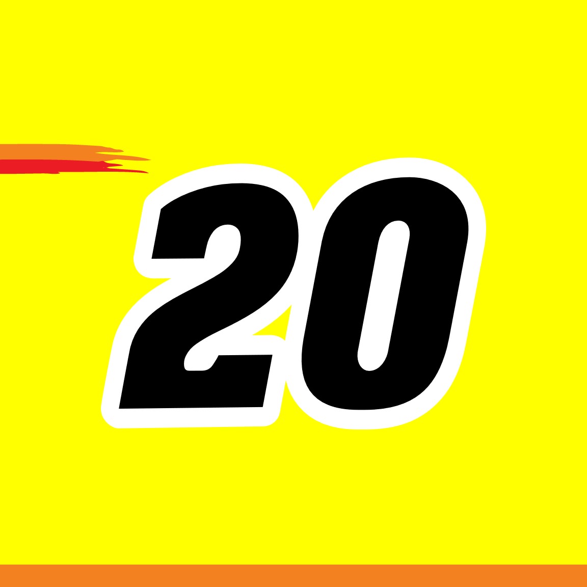 2025 BRANDON JONES XFINITY NUMBER CARDS