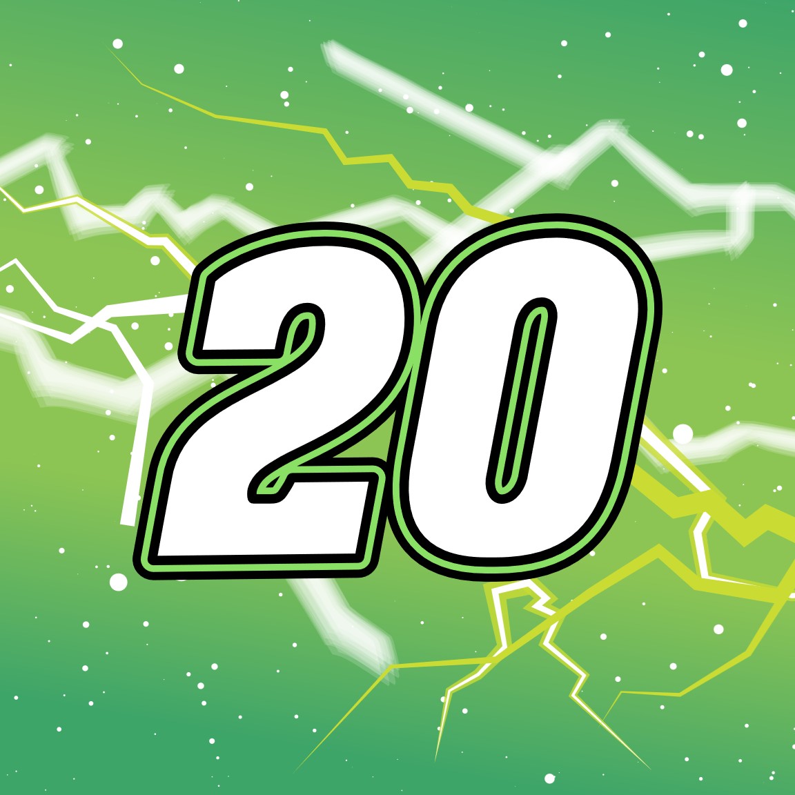 2025 CHRISTOPHER BELL CUP NUMBER CARDS