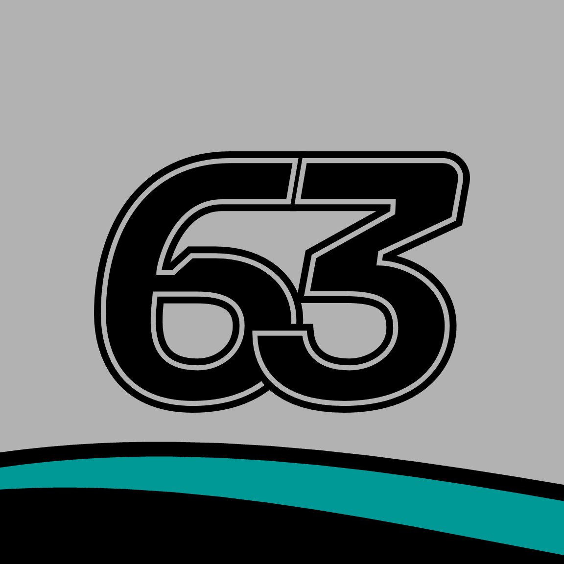 2025 GEORGE RUSSELL FORMULA 1 NUMBER CARDS