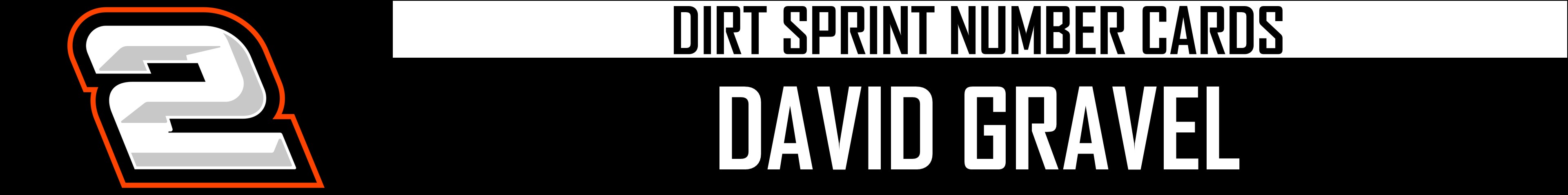 DIRT SPRINT NUMBER CARDS