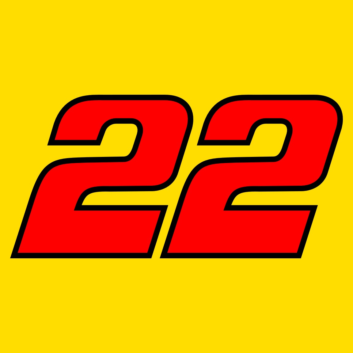 2025 JOEY LOGANO CUP NUMBER CARDS
