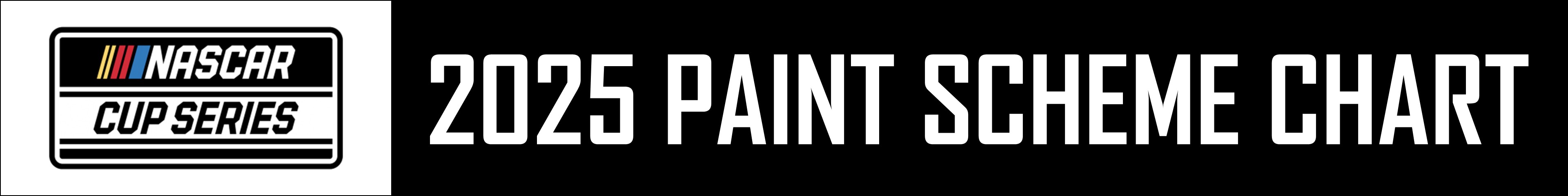 CUP SERIES PAINT SCHEME CHARTS