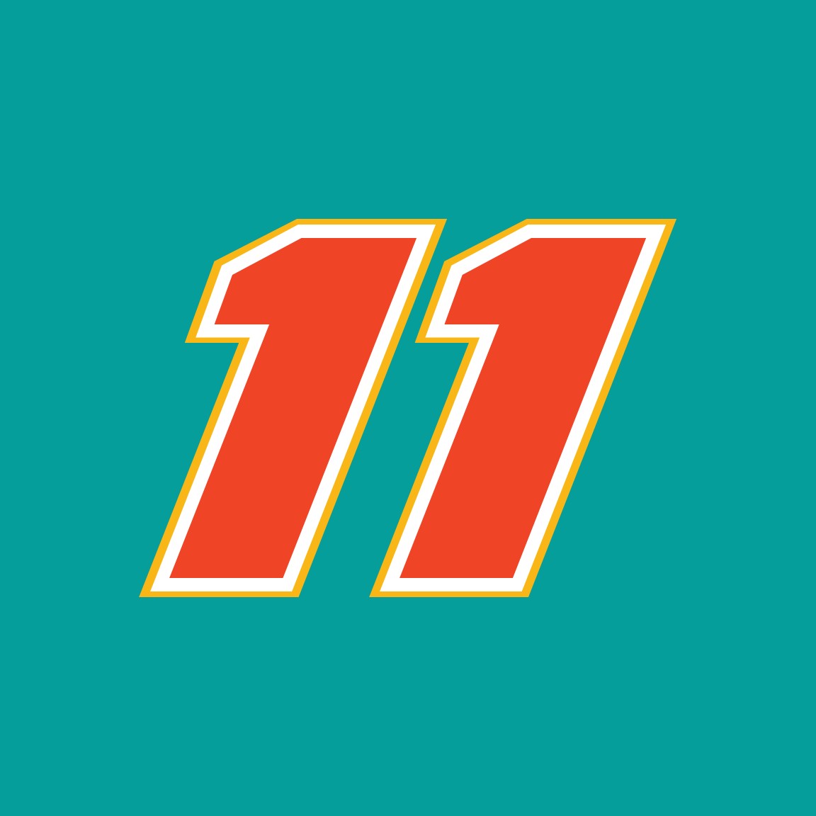 2026 DENNY HAMLIN CUP NUMBER CARDS