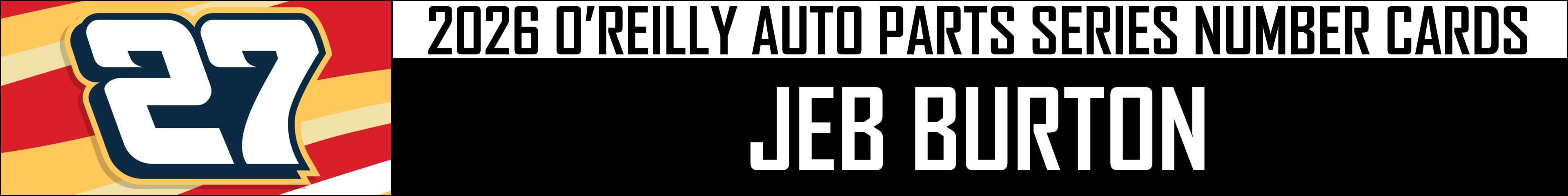 ANDERSON O’REILLY AUTO PARTS NUMBER CARDS