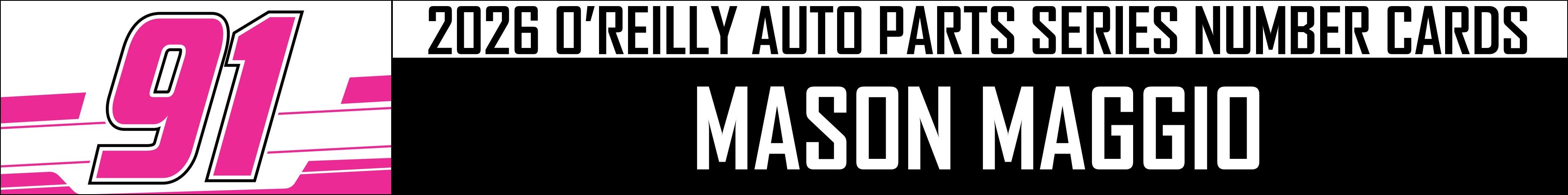 DGM O’REILLY AUTO PARTS NUMBER CARDS